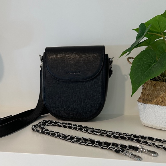 Bandolier | Bags | Bandolier Black Leather Crossbody Purse Changeable ...